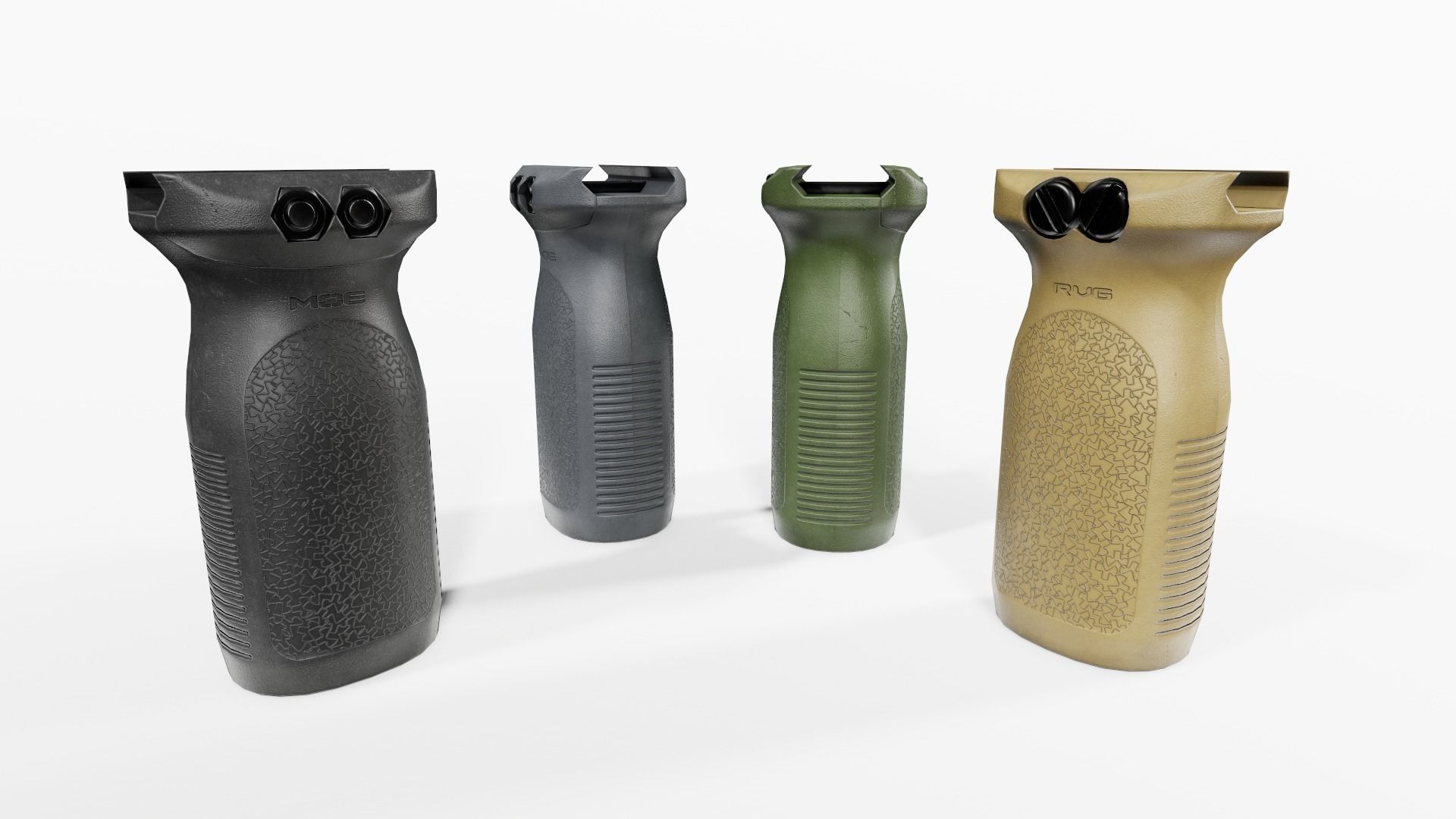 3D model Magpul RVG Rail Vertical Grip | CGTrader