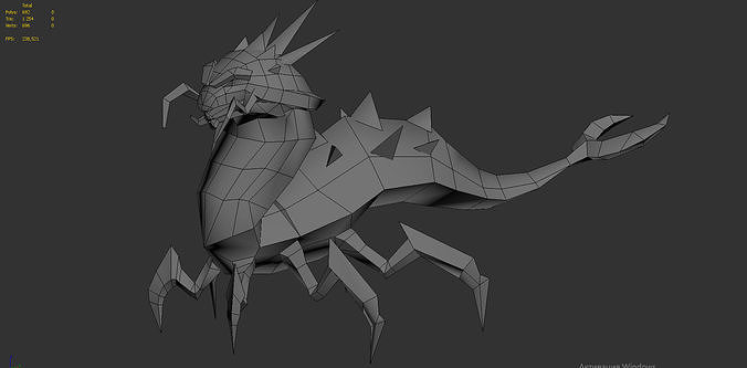 3D model Insect creature VR / AR / low-poly | CGTrader