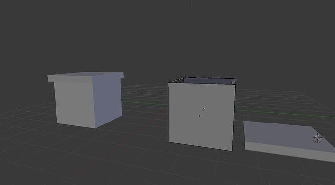 Free low poly boxes open and closed free VR / AR / low-poly 3D model ...
