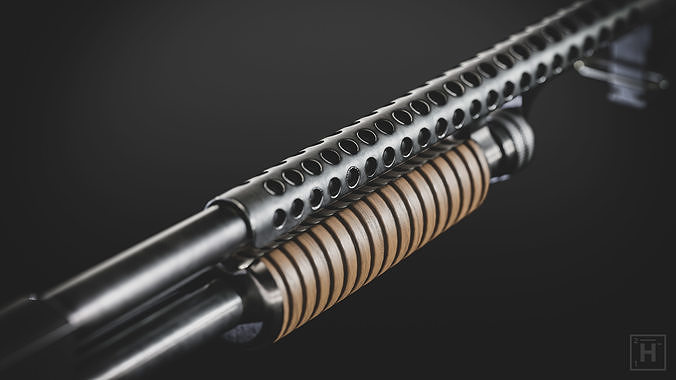 3D model WWII Trench Shotgun VR / AR / low-poly | CGTrader