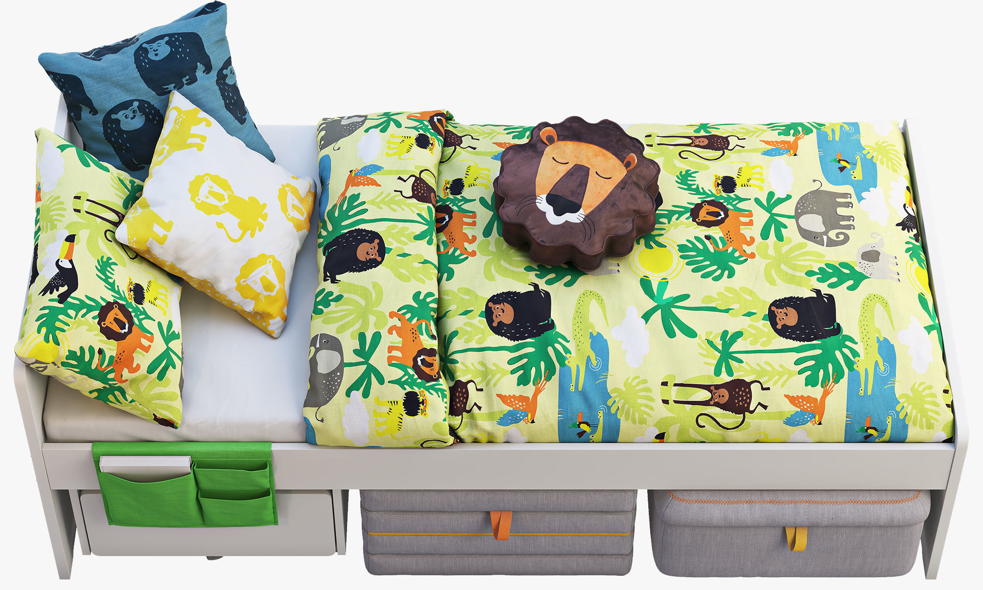 Slakt bed 2 options Ikea 3D model | CGTrader