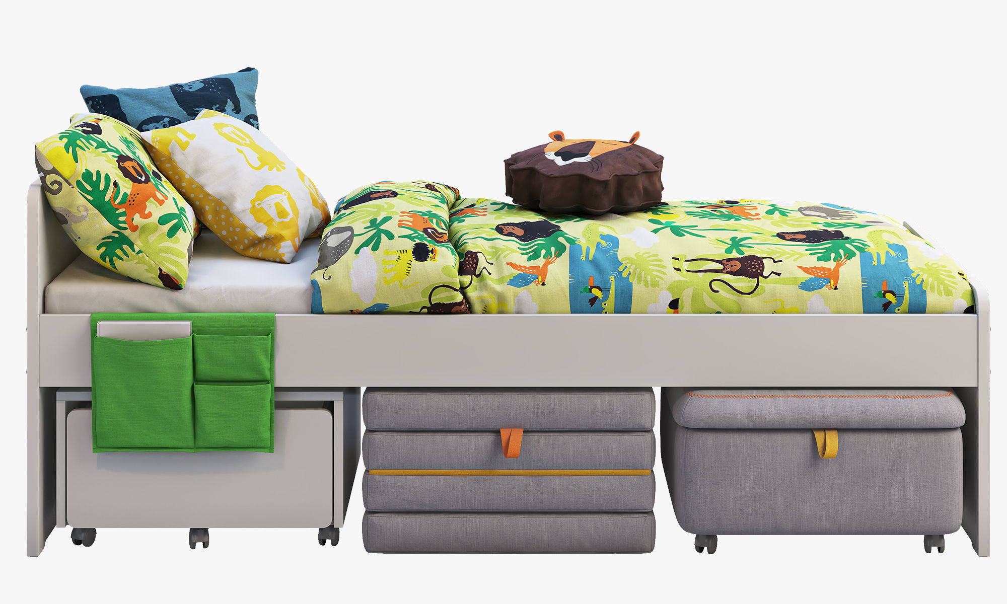 Slakt bed 2 options Ikea 3D model | CGTrader