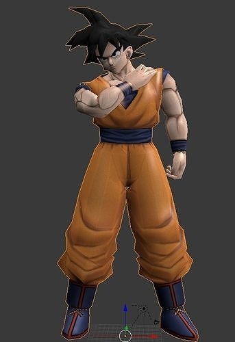 DRAGON BALL CHARACTER SON GOKU 3D model rigged | CGTrader