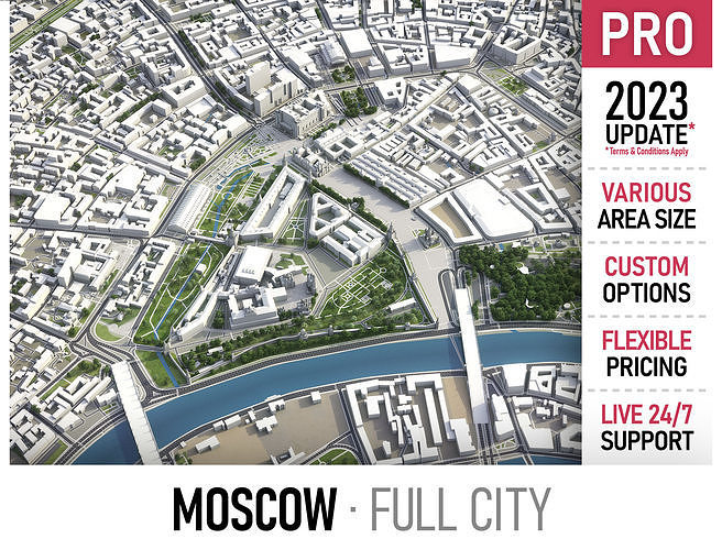 3D model Moscow VR / AR / low-poly | CGTrader