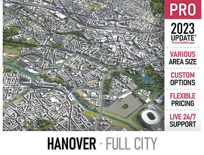 3D model Hanover VR / AR / low-poly | CGTrader