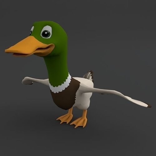 3D model Duck Cartoon VR / AR / low-poly | CGTrader