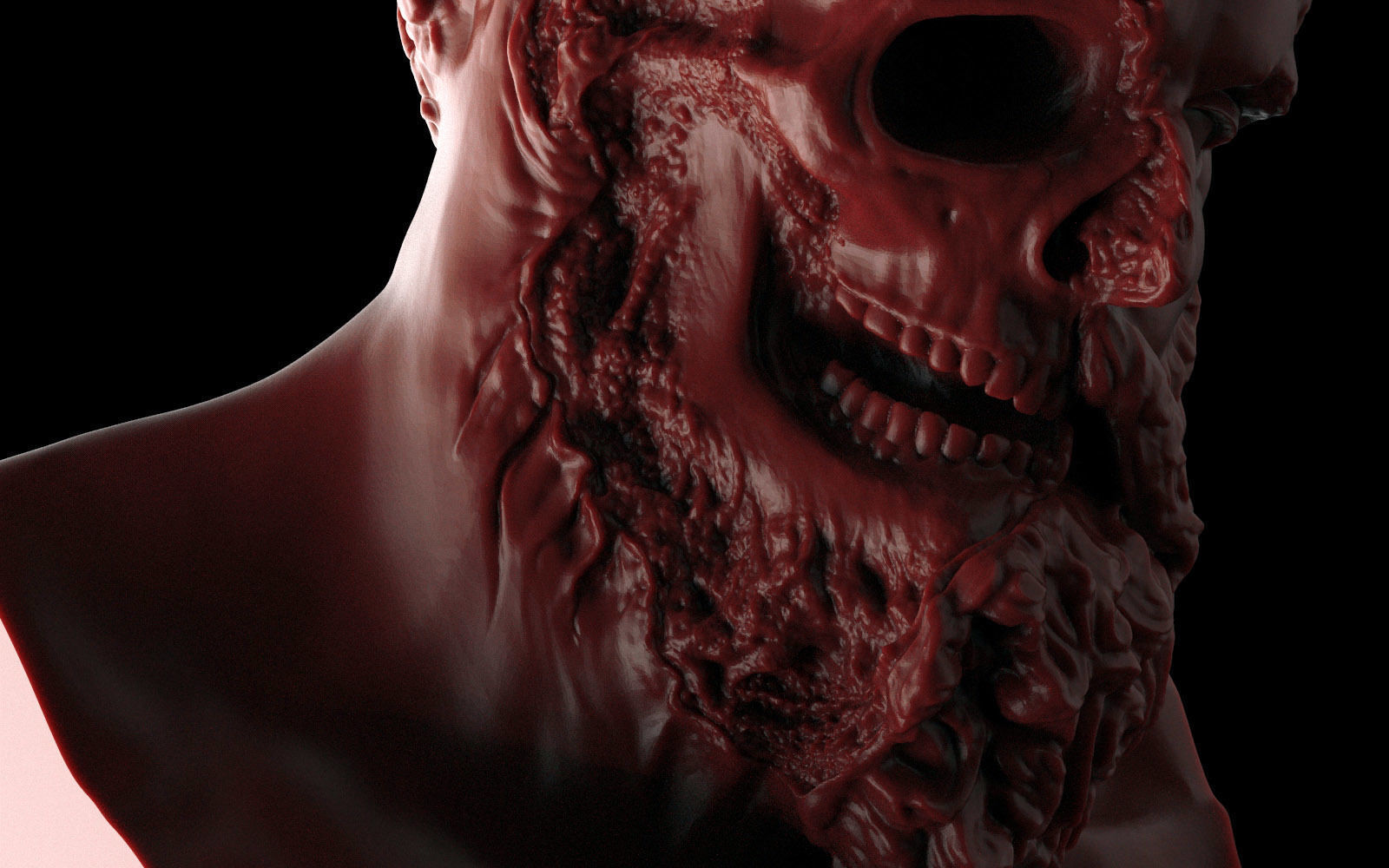 Hercules Ripped Face 3D model 3D printable | CGTrader