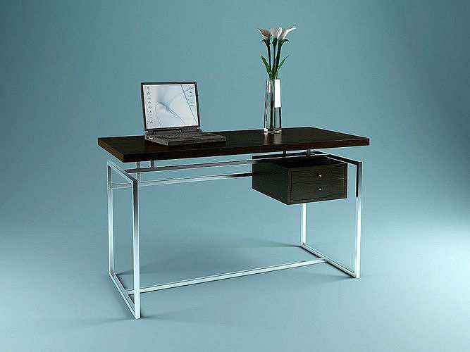 Porada Milano Papiro Desk 3D model | CGTrader