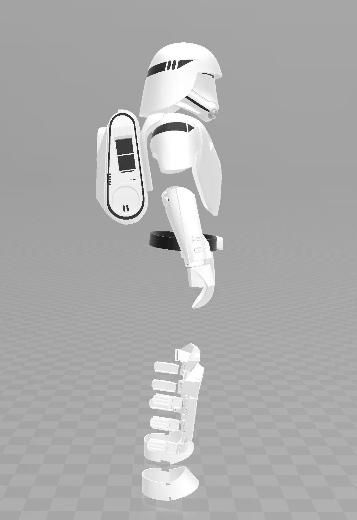 Star Wars TFA First Order SnowTrooper Full Armour 3D model 3D printable ...