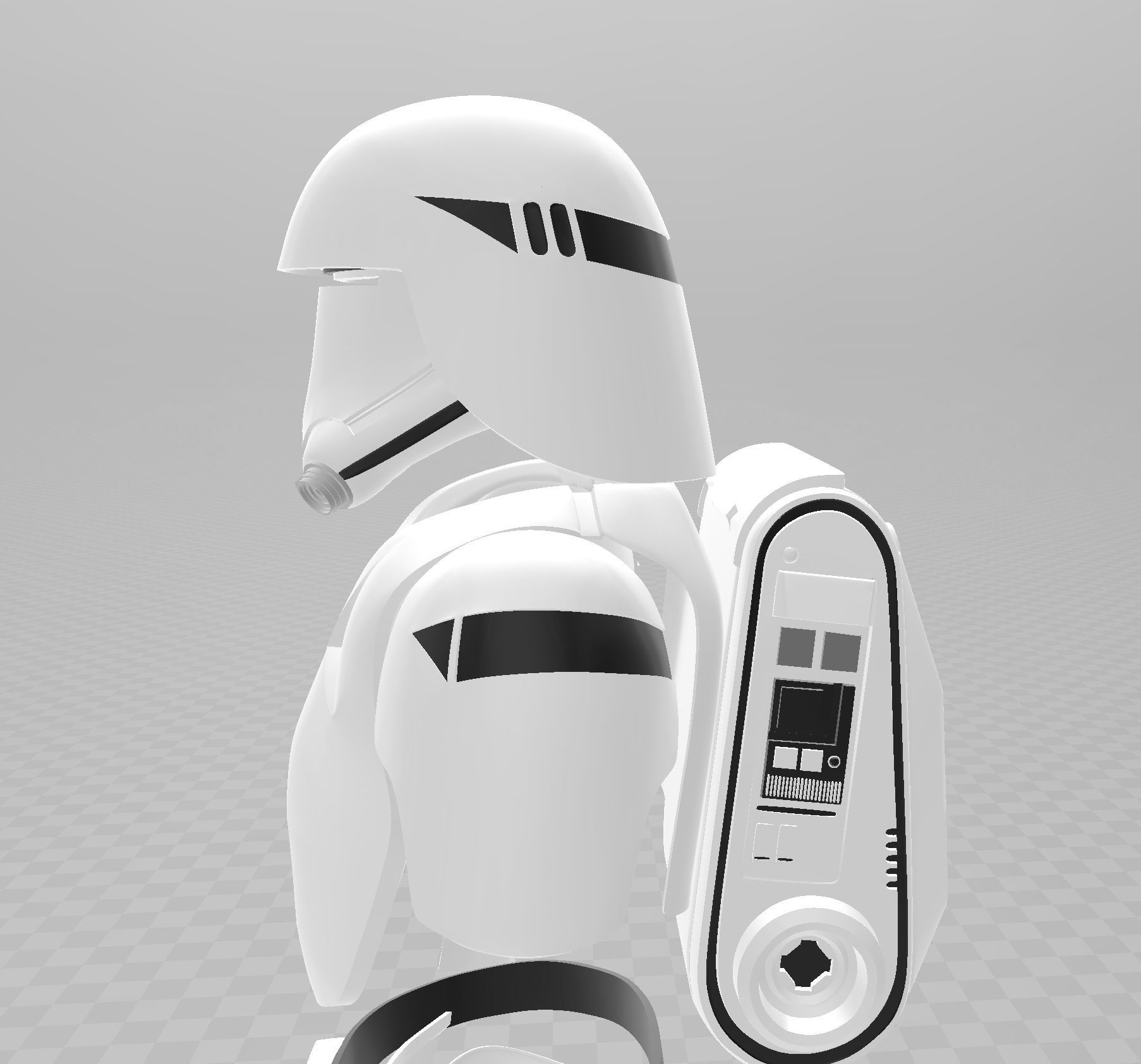 Star Wars TFA First Order SnowTrooper Full Armour 3D model 3D printable ...