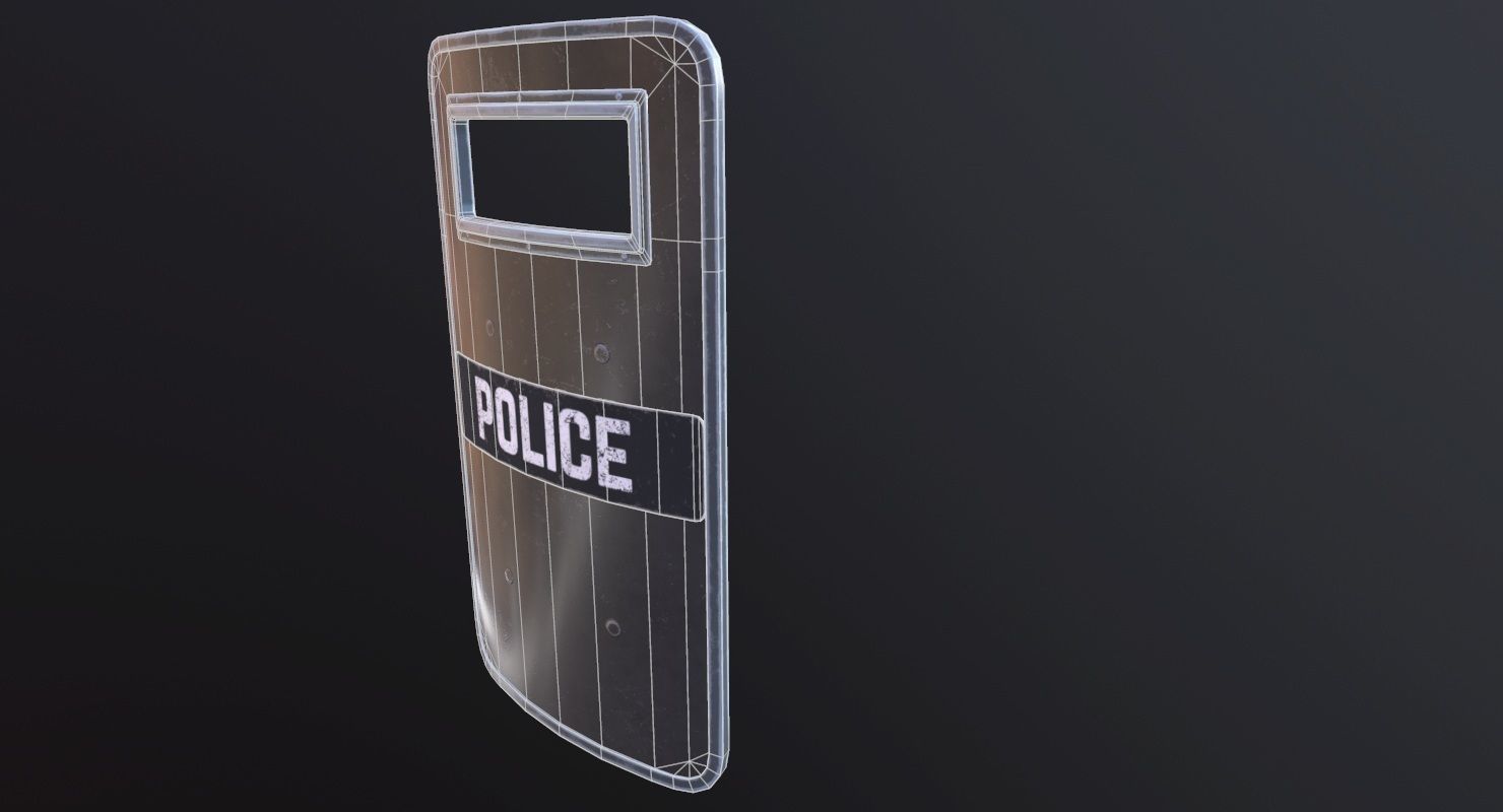 3D model Police Ballistic Shield VR / AR / low-poly | CGTrader