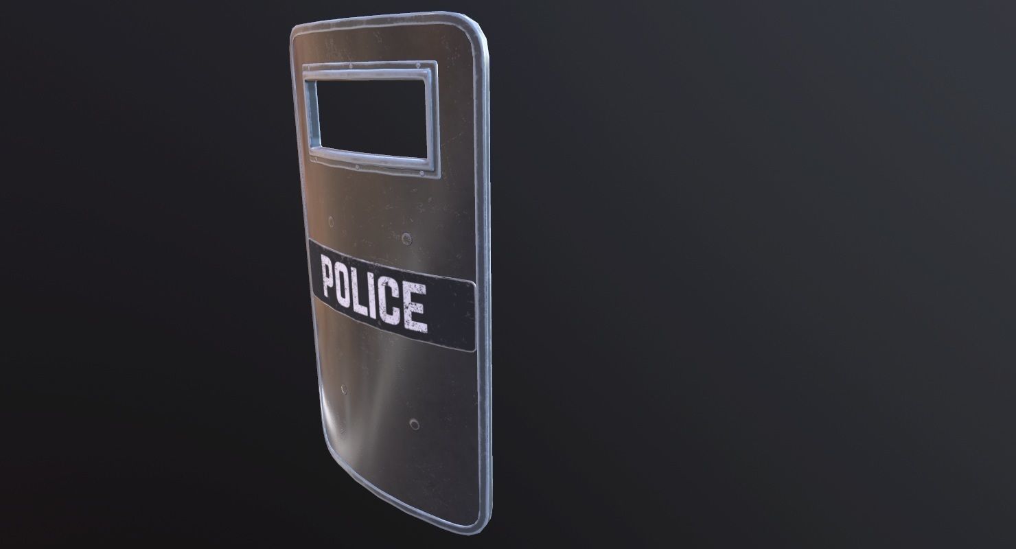 3D model Police Ballistic Shield VR / AR / low-poly | CGTrader