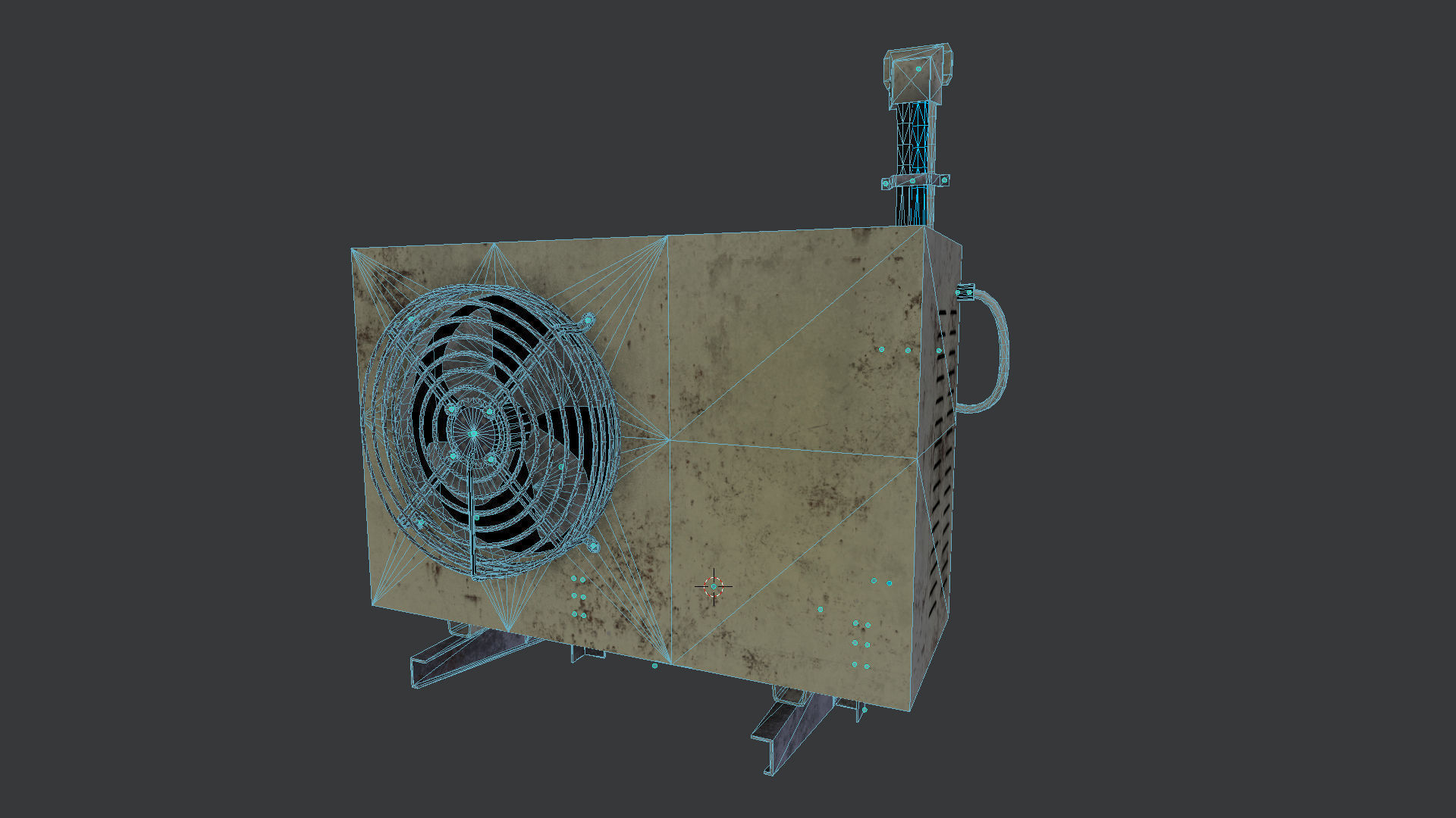 3D model Old air conditioning condenser unit VR / AR / low-poly | CGTrader