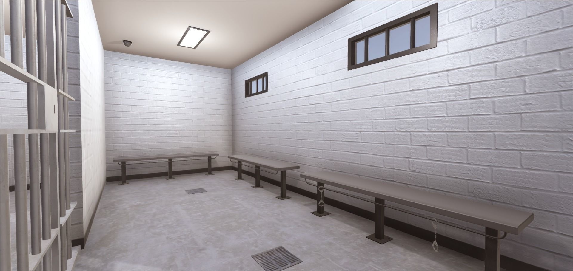 3D model Police Detention Cells VR / AR / low-poly animated | CGTrader