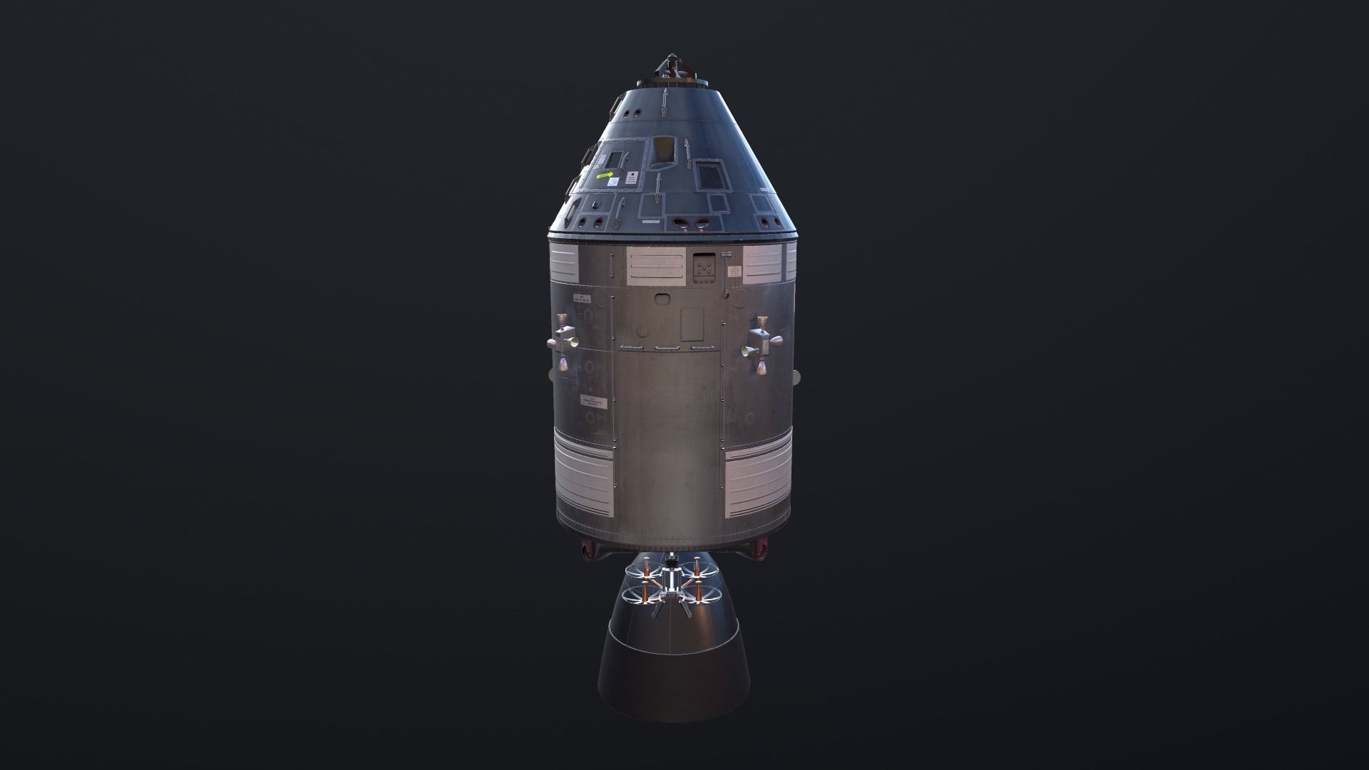 3D model Apollo command and service module VR / AR / low-poly | CGTrader