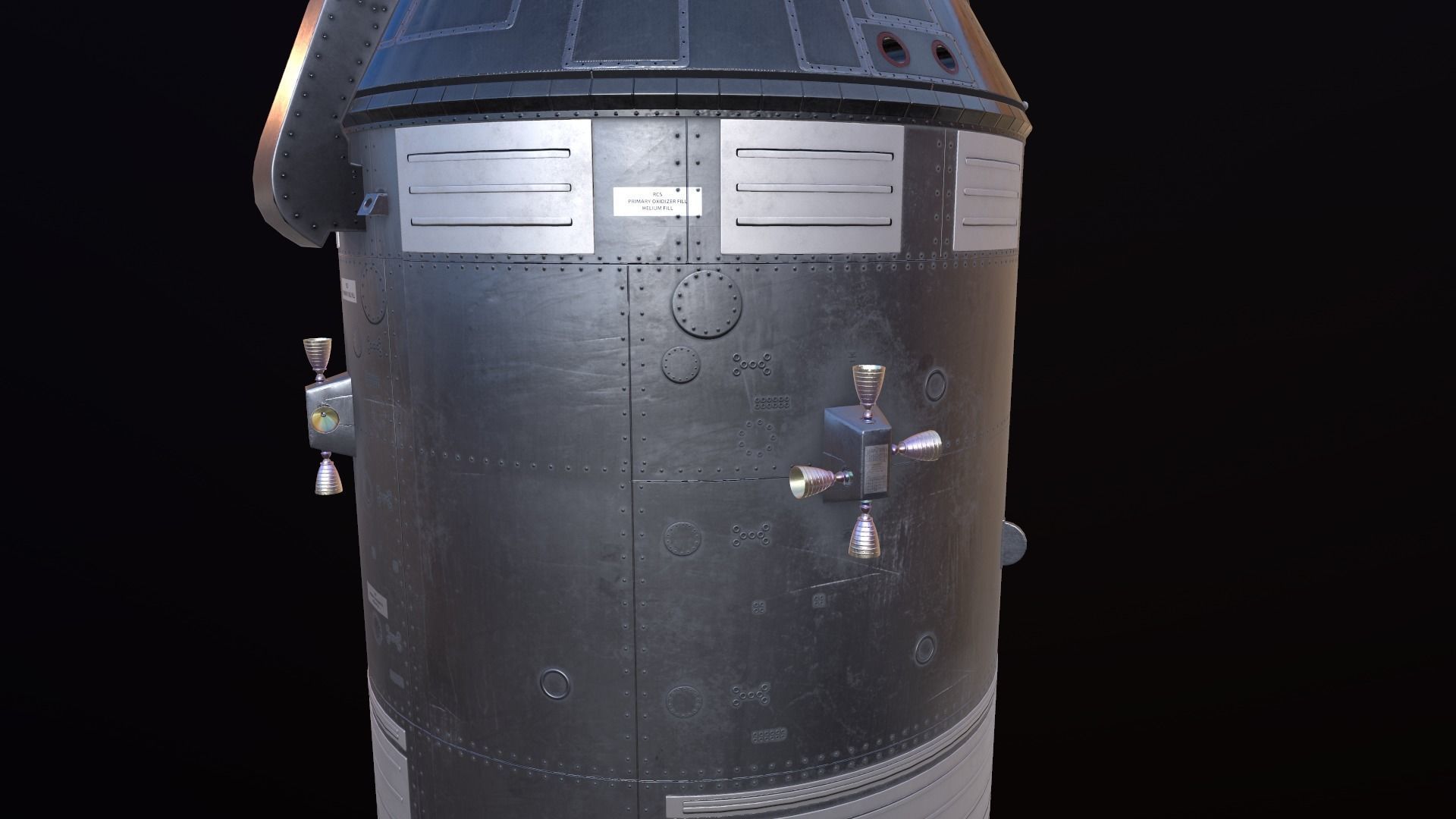 3D model Apollo command and service module VR / AR / low-poly | CGTrader