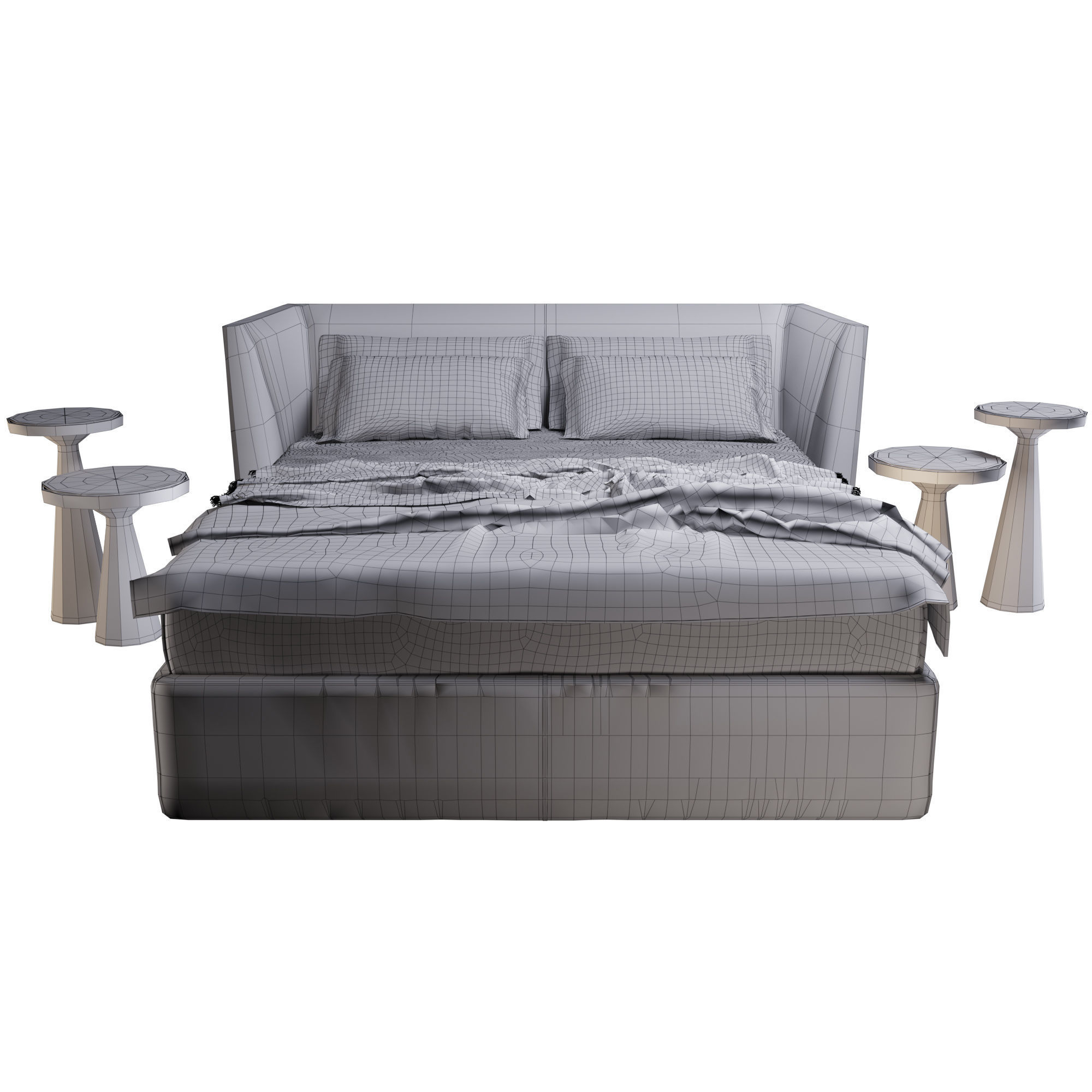 Gallotti Radice Xeni Bed 3D model | CGTrader