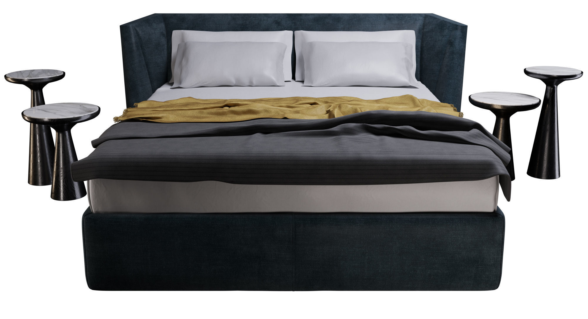Gallotti Radice Xeni Bed 3D model | CGTrader
