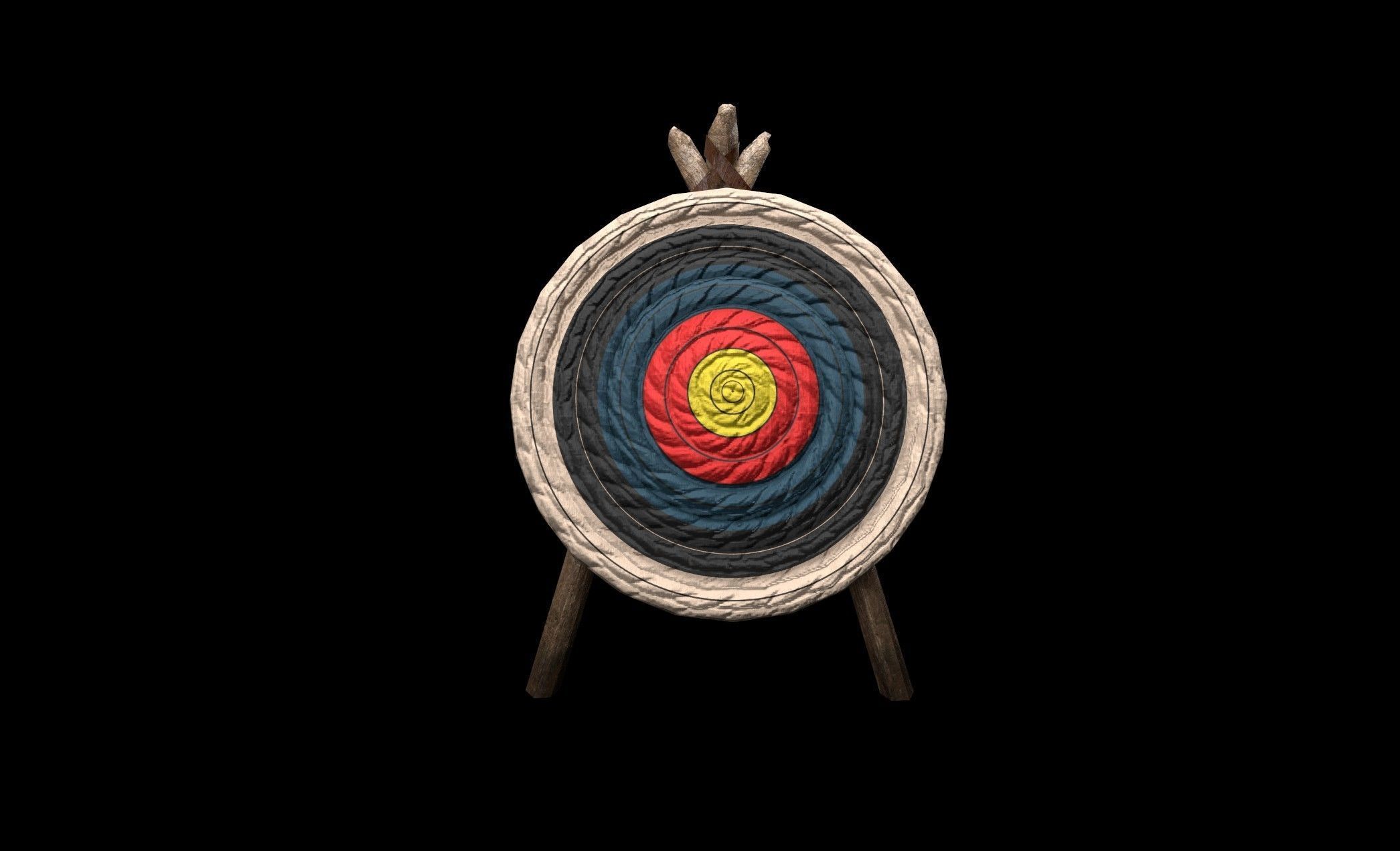 3D model Archery Target - PBR - Textured VR / AR / low-poly | CGTrader