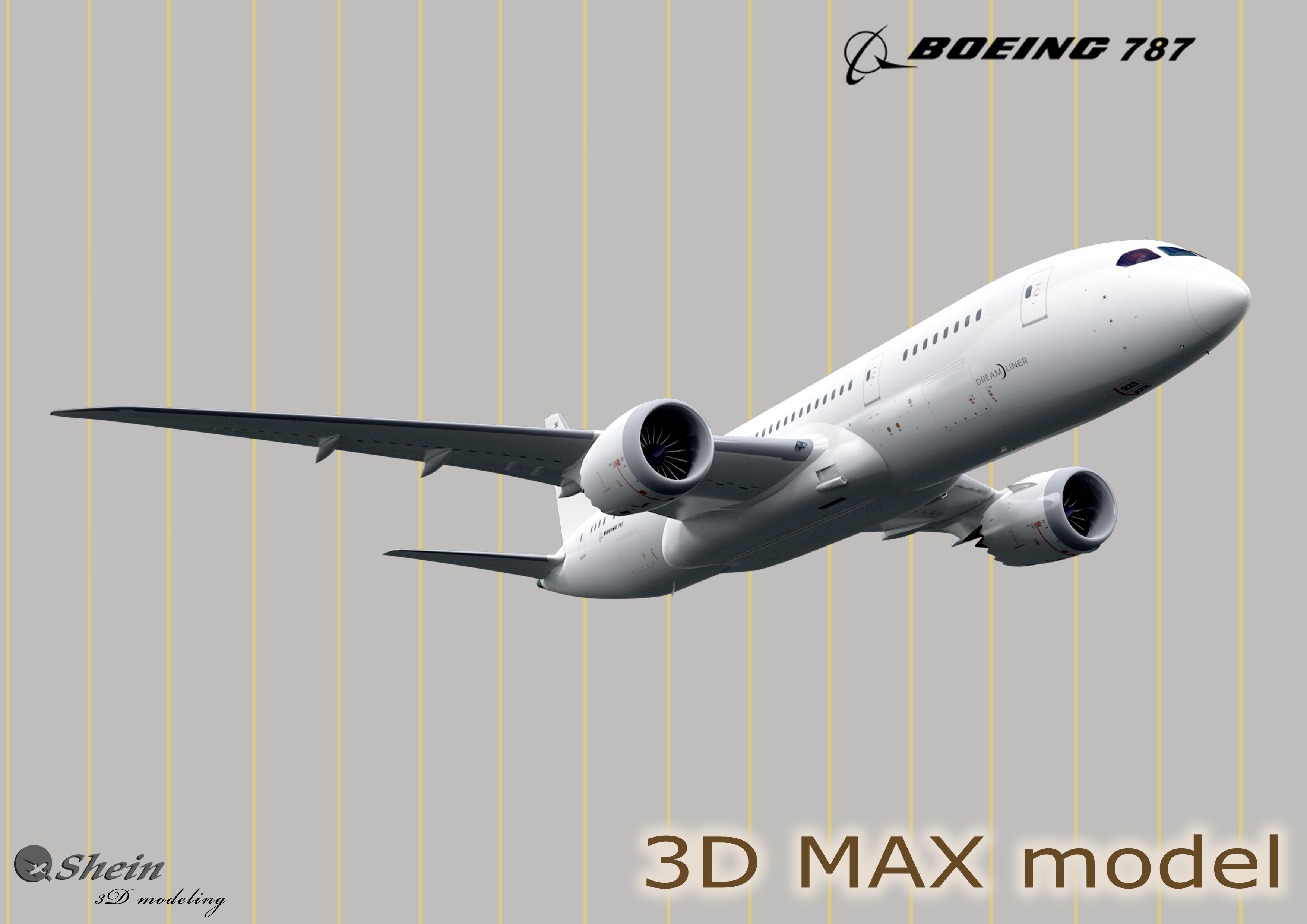 BOEING-787 3D model | CGTrader