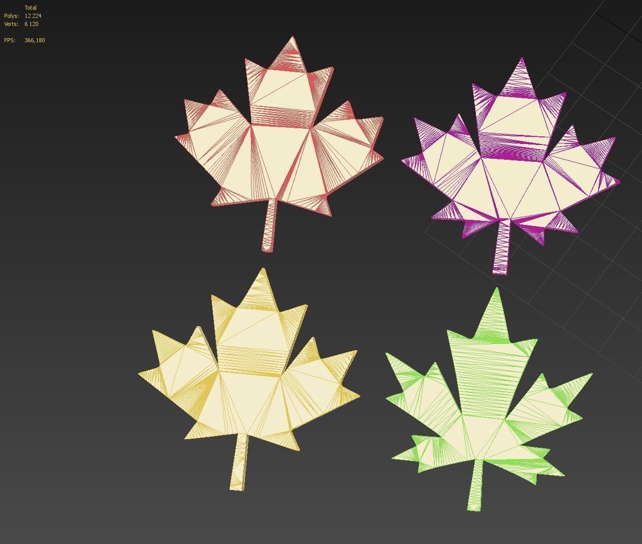 Maple tree leaf 3D model | CGTrader