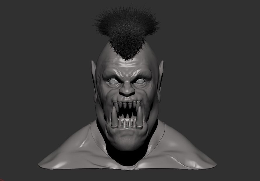 Orc head free 3D model | CGTrader