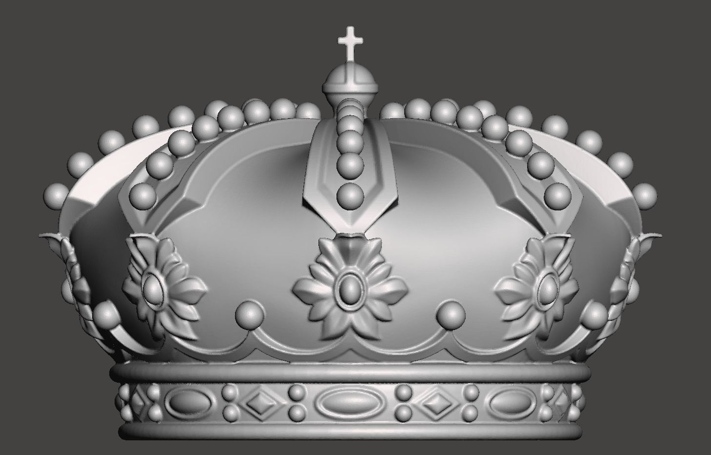 Royal Crown - 3d model for CNC - CFCRoyalCrown01 3D model 3D printable ...