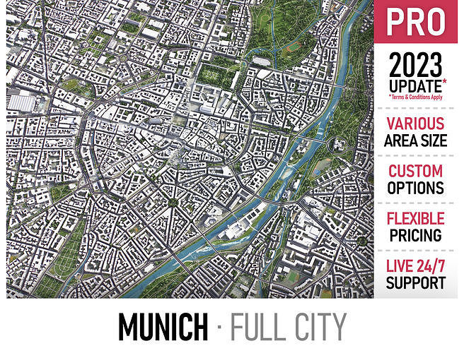 3D model Munich VR / AR / low-poly | CGTrader