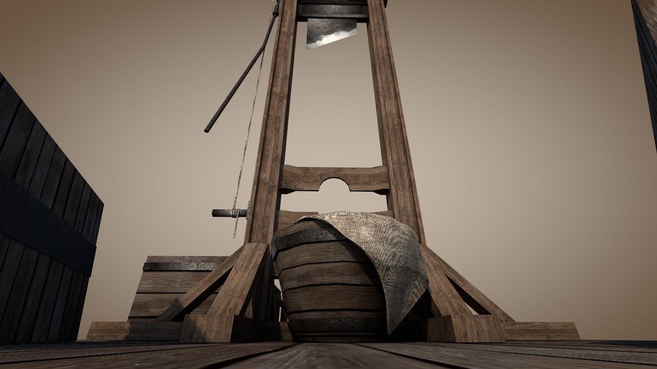 3D model Medieval French Guillotine VR / AR / low-poly | CGTrader