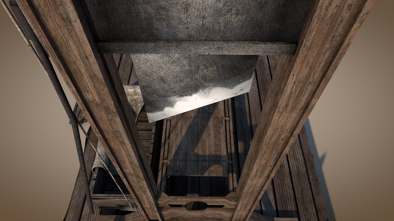 3D model Medieval French Guillotine VR / AR / low-poly | CGTrader