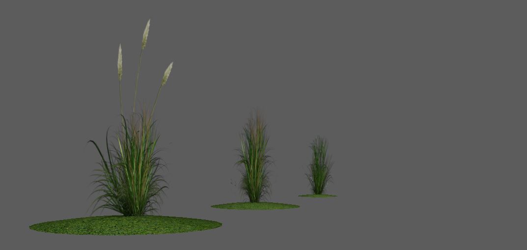 Low Poly Alpha Grass Mega Pack 9 in 1 3D Model Collection | CGTrader