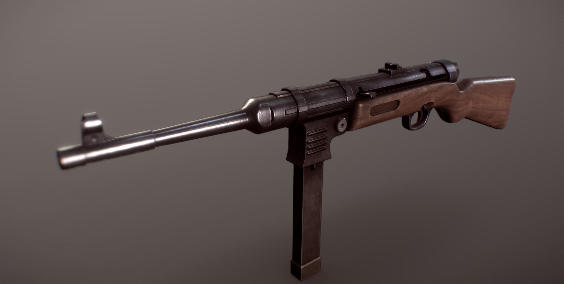3D model MP41 Submachine Gun VR / AR / low-poly | CGTrader