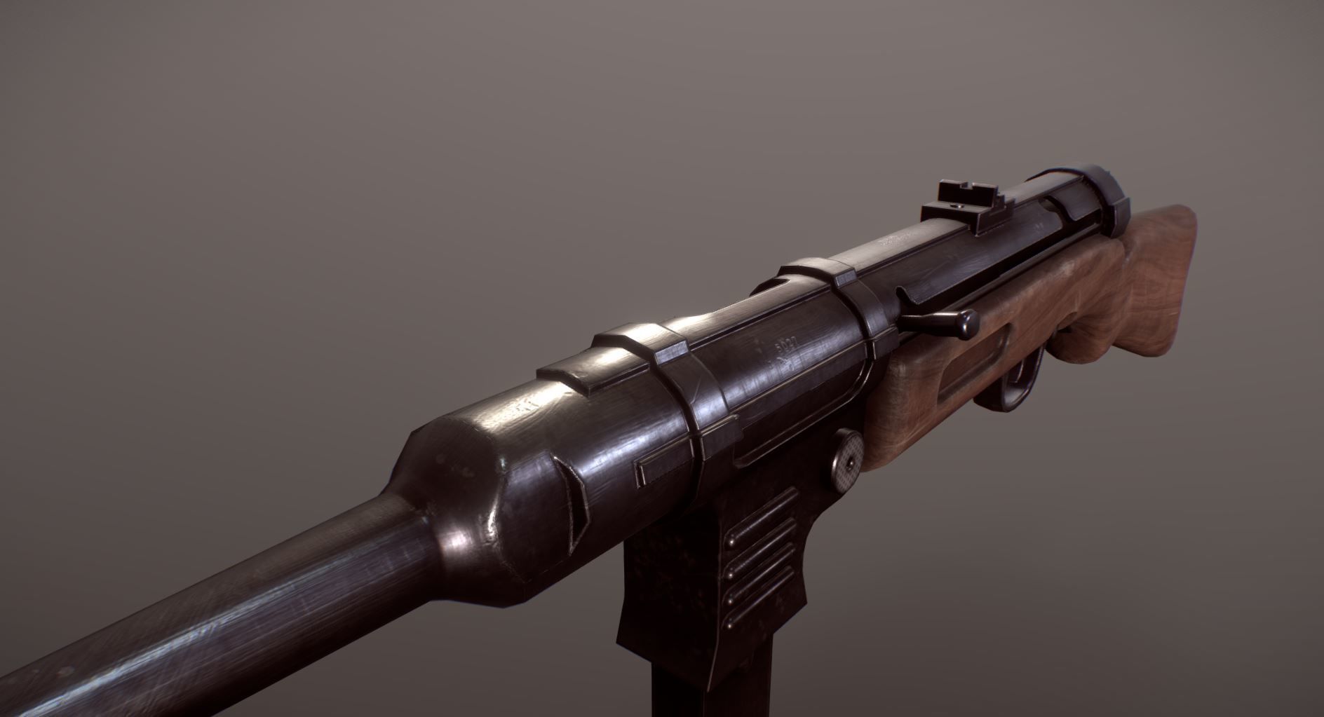 3D model MP41 Submachine Gun VR / AR / low-poly | CGTrader