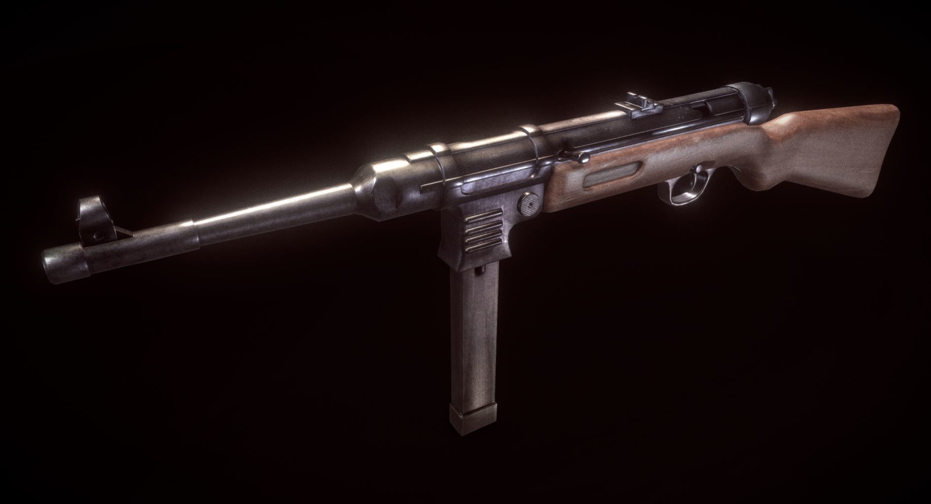3D model MP41 Submachine Gun VR / AR / low-poly | CGTrader