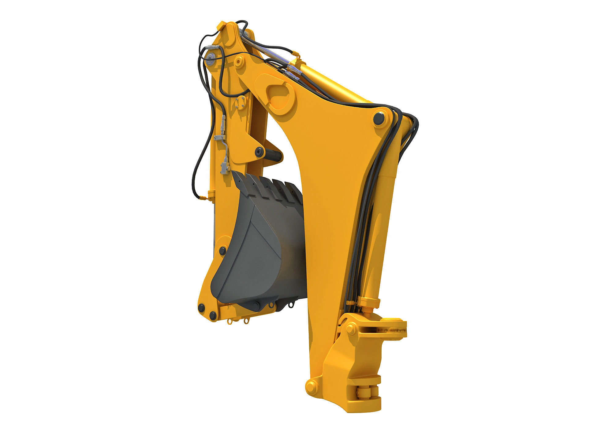 Backhoe Loader Attachment 3D model | CGTrader