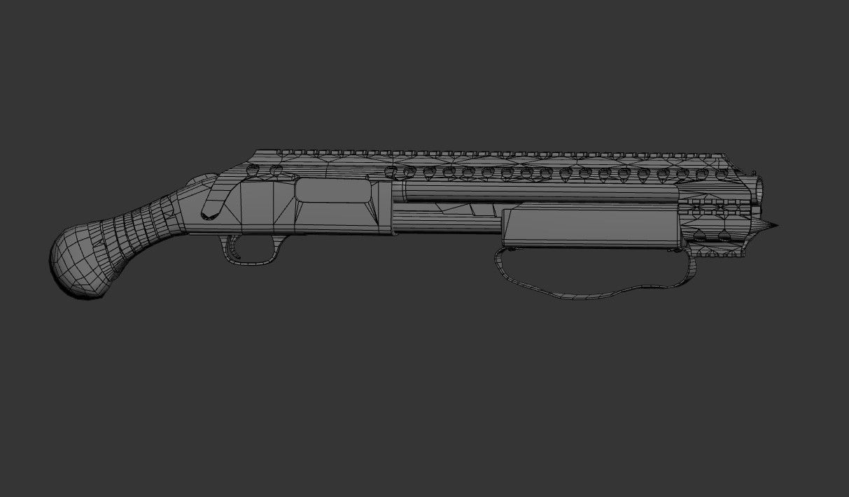 3D model Shotgun Mossberg Shockwave VR / AR / low-poly | CGTrader