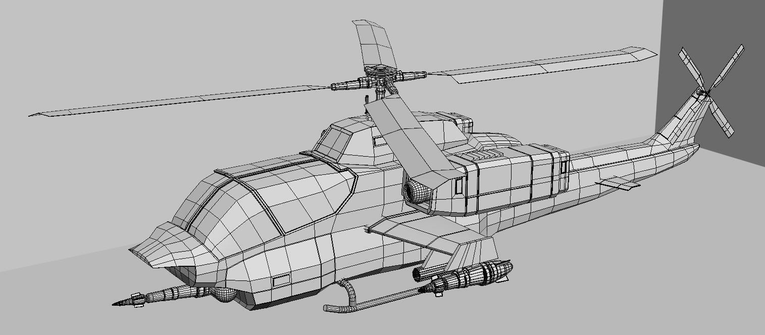 3D model Apache Helicopter VR / AR / low-poly | CGTrader