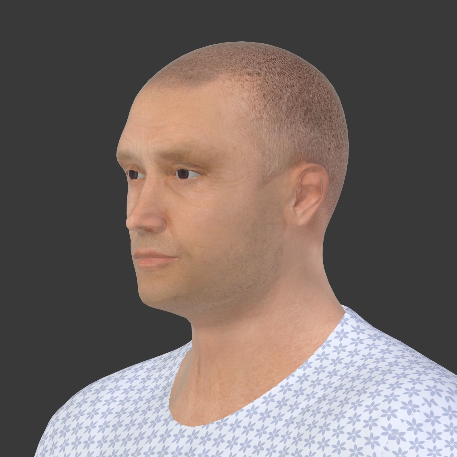 Old Man - Hospital Patient 3D model | CGTrader