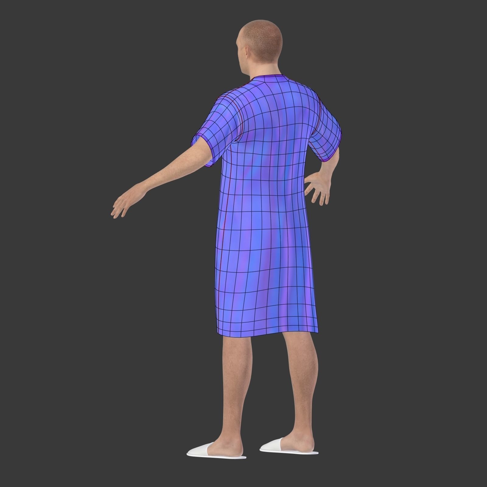 Old Man - Hospital Patient 3D model | CGTrader