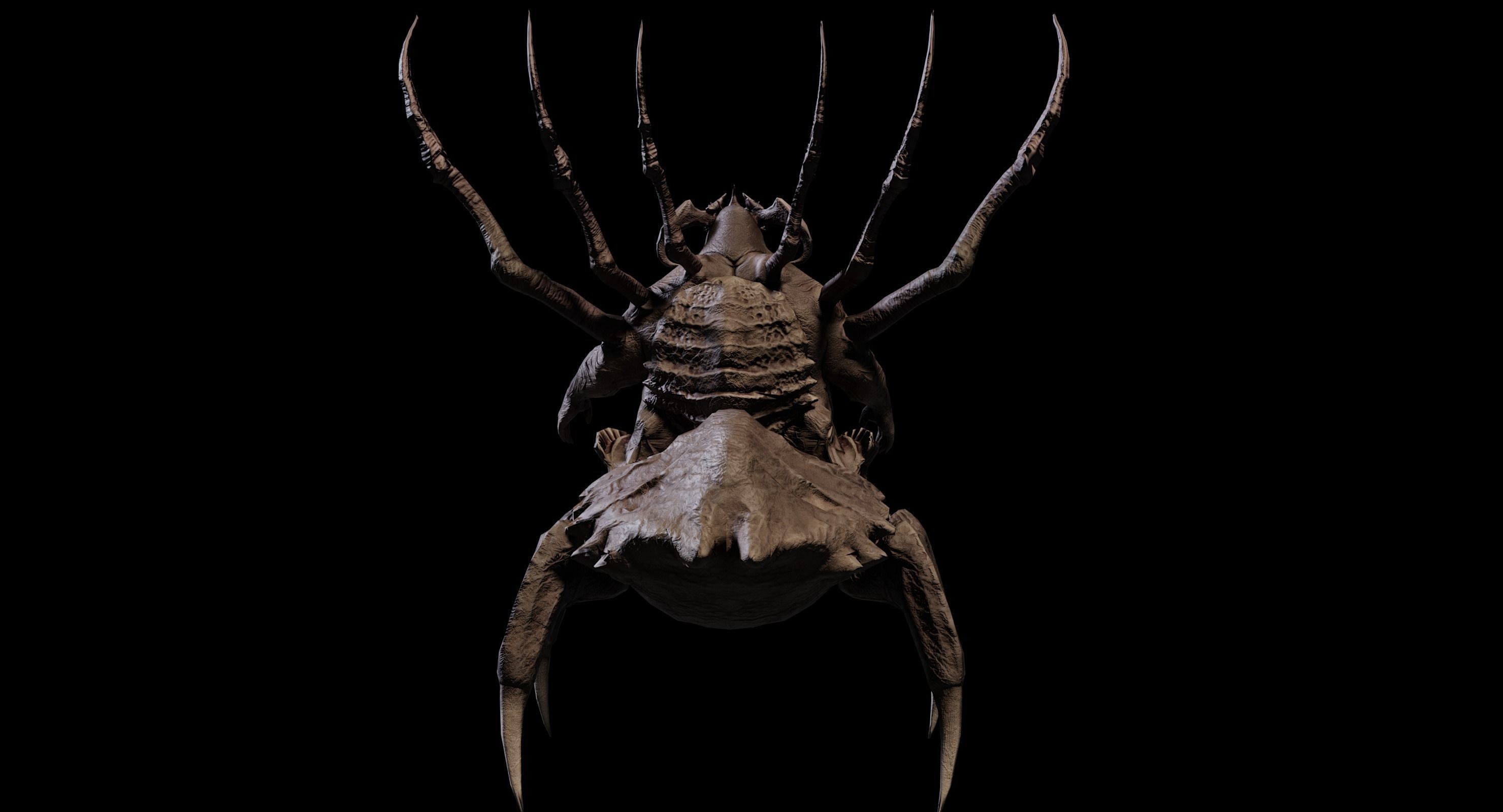 3D model Creature Crawler VR / AR / low-poly | CGTrader