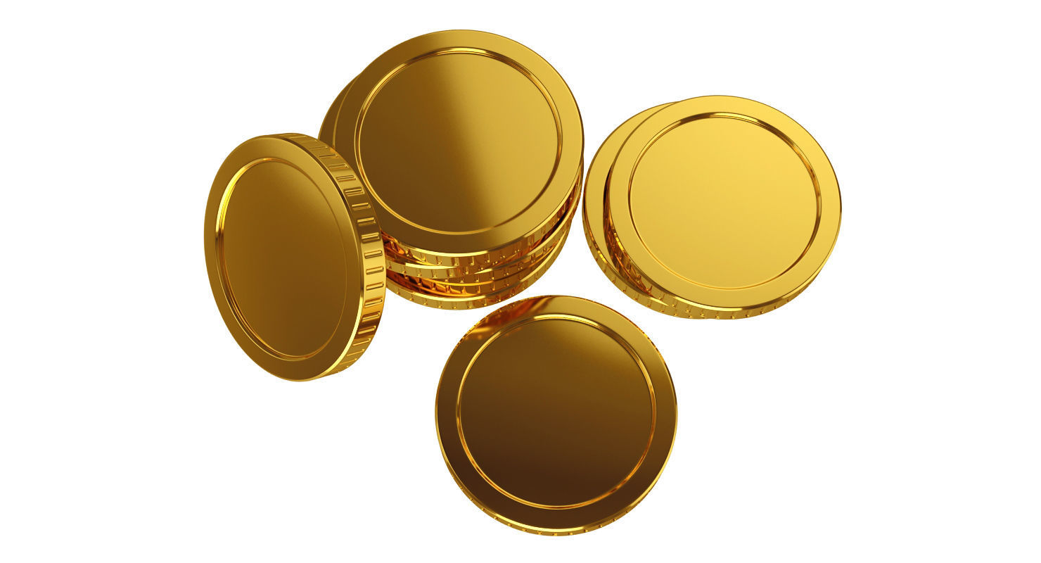 Gold coin 3D model | CGTrader