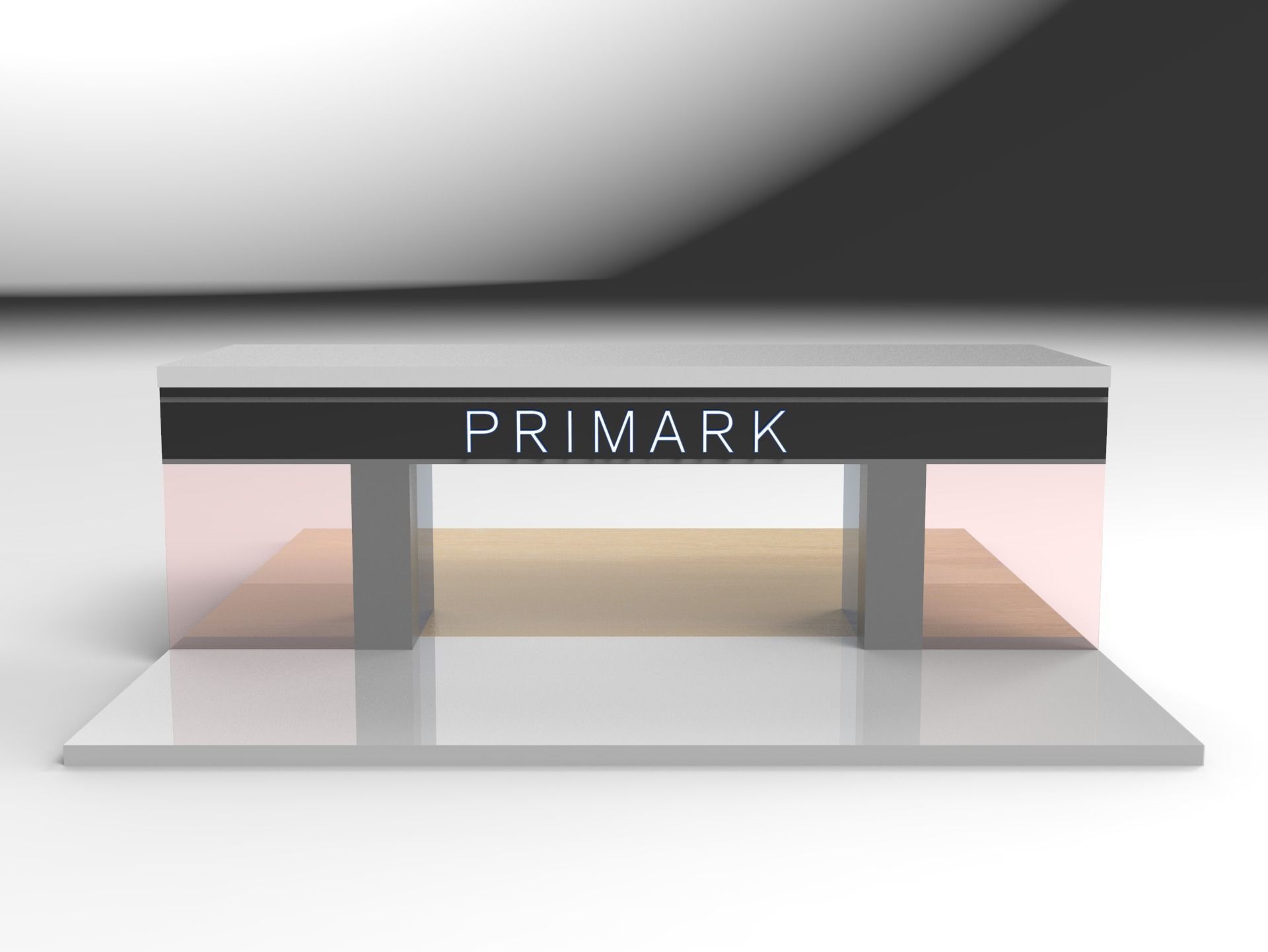 3D model Shop Front - Primark VR / AR / low-poly | CGTrader