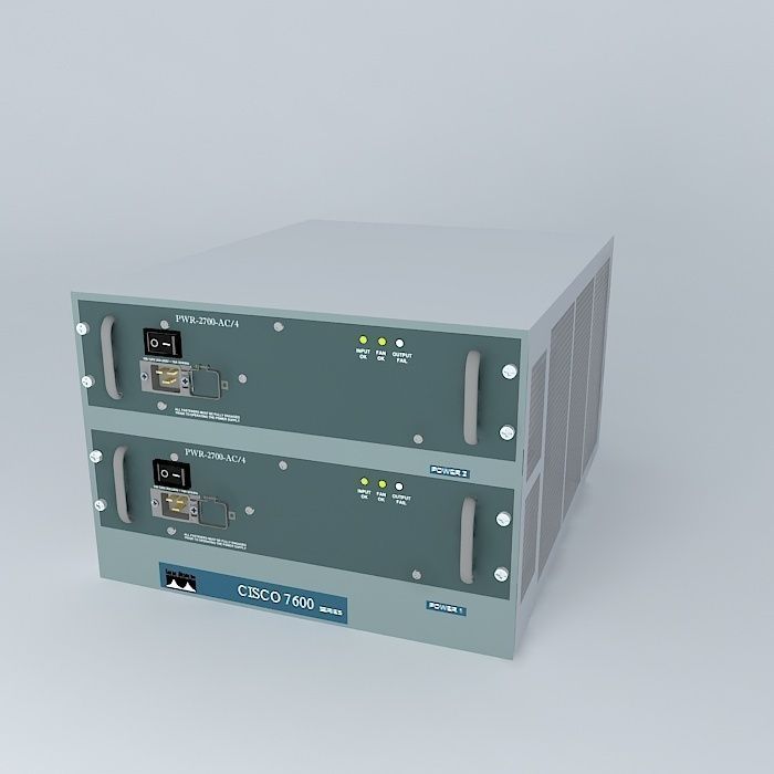 Cisco 7606s Series Router 3D model | CGTrader