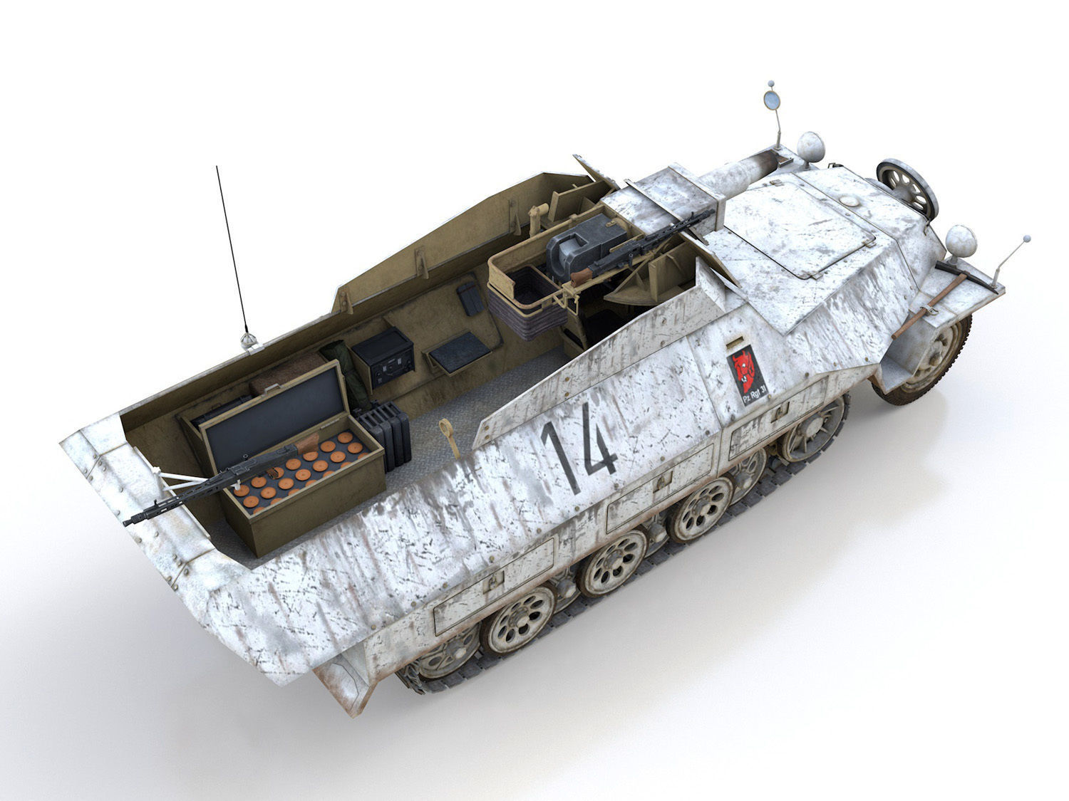 SDKFZ 251 - Ausf D - Stummel - 14 3D model | CGTrader