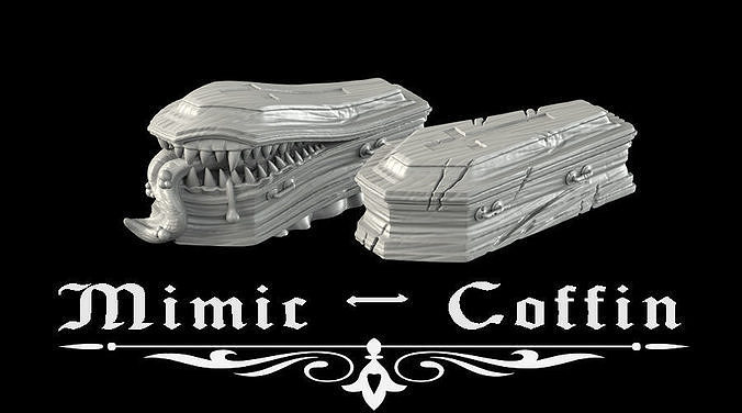Mimic coffin 3D model 3D printable | CGTrader