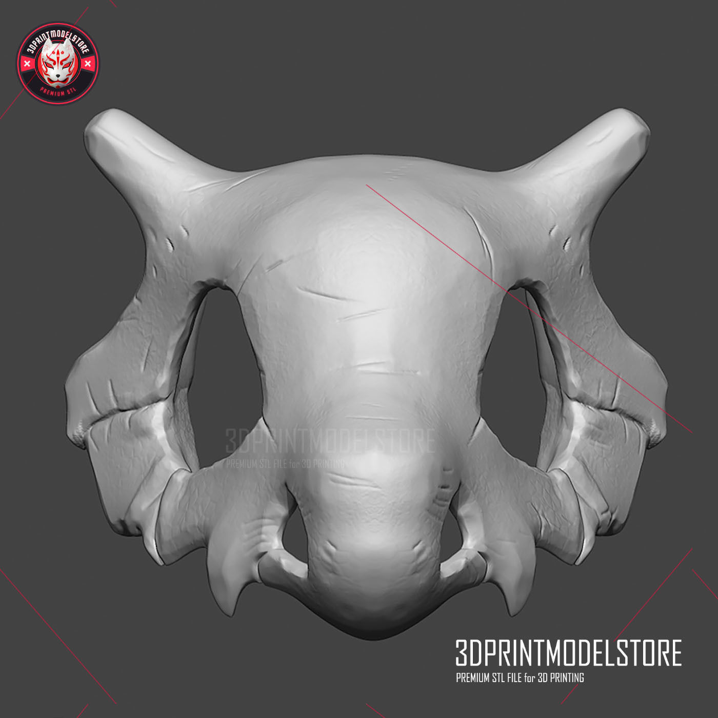 Pokemon Cubone Dog Mask - Cubone Cosplay for Pet 3D model 3D printable ...