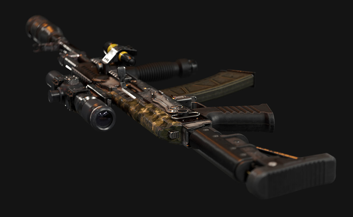 3D model AK 377 VR / AR / low-poly | CGTrader