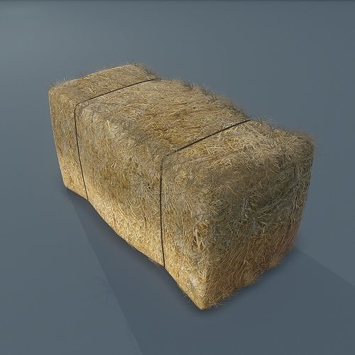 3d Model Hay Bale Vr Ar Low Poly Cgtrader