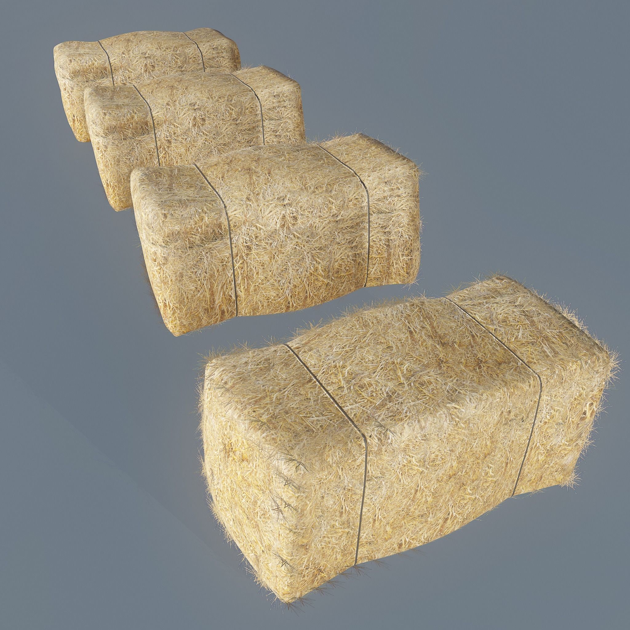 3D model Hay Bale VR / AR / low-poly | CGTrader