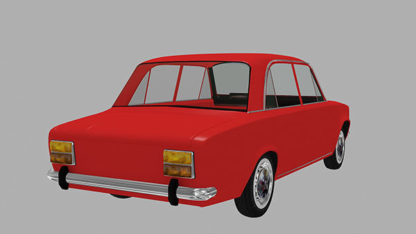 Murat 124 - Fiat 124 3D model | CGTrader